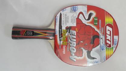 GKI GKI Euro V Red, Black Table Tennis Racquet - Buy GKI GKI Euro V Red ...