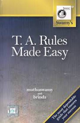 The - Swamy's T. A. Rules Made Easy ( G-1 ) By MUTHUSWAMY & BRINDA ...