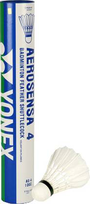YONEX Aerosensa 4 Feather Shuttle - White - Buy YONEX Aerosensa 4 ...