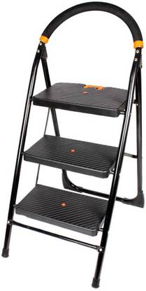 Curve Premium Heavy Duty Wide - 3 Steps Folding (With Platform) Steel ...