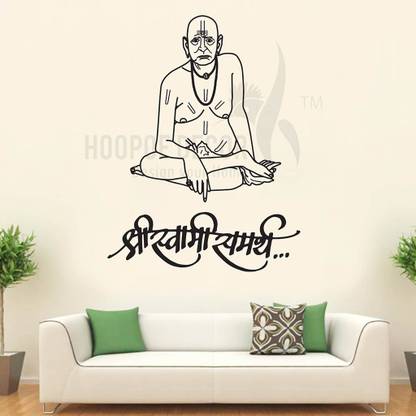 PICKYPOMP 88 cm Shree Swami Samarth Self Adhesive Sticker Price in ...