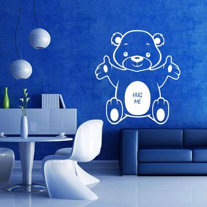 creatick Studio 114.3 cm Bear Hug Wall Decal Self Adhesive Sticker ...