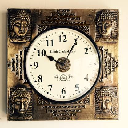 Ethnic Clock Makers Analog 35 cm X 35 cm Wall Clock Price in India ...
