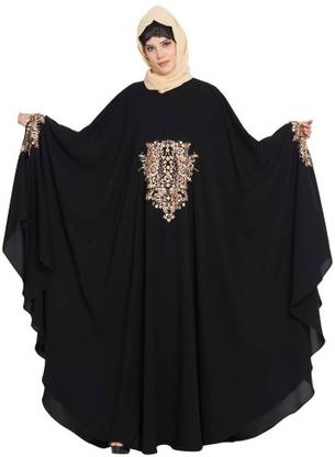 kashaf store Kaftan Firdous Fabric Burqa Cotton Silk Self Design, Solid ...