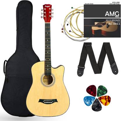 AMG Music Acoustic Guitar| 38inch Guitar For Beginners Guitar Kit with ...
