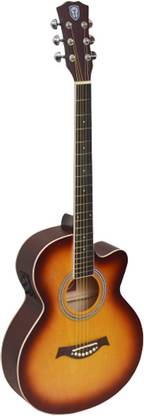 Techno TM-39 EQ3 Sunburst Acoustic Guitar Linden Wood Rosewood Right ...