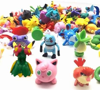 Delite Cute 25 Pokemon mini toy figures cute monsters play fun set ...