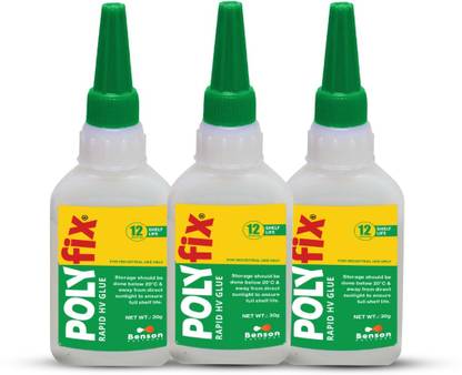 POLYFIX Instant Glue High Viscosity for Art & Craft Adhesive Adhesive ...