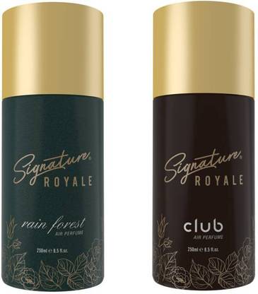 SIGNATURE Room Fresheners Royale Rain Forest & Club Air Perfume Spray ...