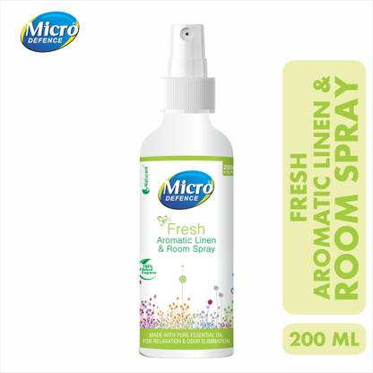 MicroDefence Fresh, Aromatic Car Freshener Spray Fresh, Aromatic Linen ...