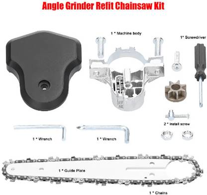 AS TOOL CENTER Angle Grinder Refit Chainsaw Conversion Kit 6 Inch Angle ...