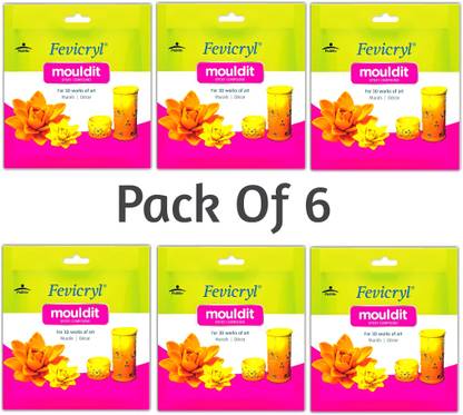 Fevicryl Mouldit Clay 50gm Pack Of 6 Art Clay Price in India - Buy ...