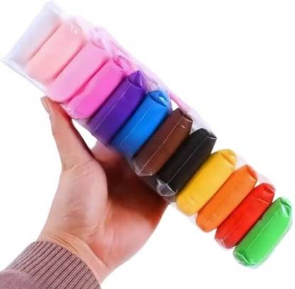 IBA ISBA COLLECTIONS 12 Colors Super Dry Polymer Clay, DIY for kids ...