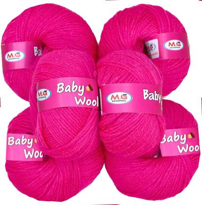 M.G Enterprise 100% Acrylic Wool Apple Green 12 Pc Baby Wool 4 ply Wool ...