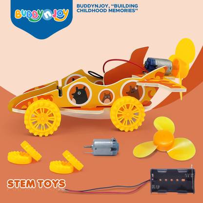 Buddynjoy BJ Toy Car DIY STEM | STEAM Kit Perfect Birthday Gift for ...