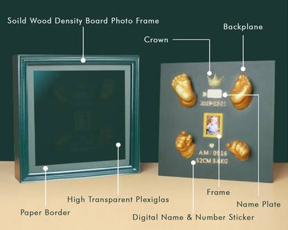 Mold Your Memories Baby Casting Frames for Baby's Hand Frame and feet ...