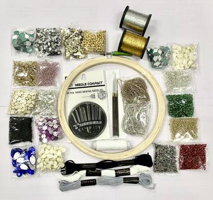 vahvaa Aari Work Materials Kit for Beginners, Magggam Material with ...