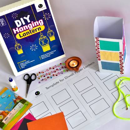 ilearnngrow DIY Lantern Making Kit, DIY Paper Craft Items Kit For Kids ...