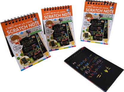 Flipkart.com | PlayKith Scratch Notebook Coloring Magic Book Drawing ...