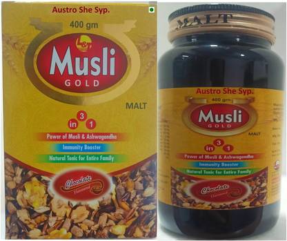 AUSTRO SHE SYP. MUSLI GOLD MALT TONIC FOR FAMILY & IMMUNITY BOOSTER ...