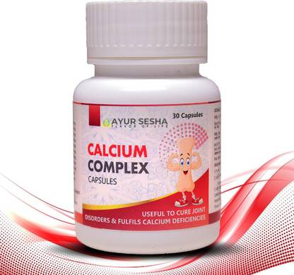 AYUR SESHA Calcium Complex Capsules for Joint pain-30 capsules Price in ...