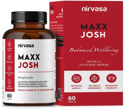 Nirvasa Maxx Josh Tablets with Ashwagandha & Safed Musli ( Pack of 1 ...