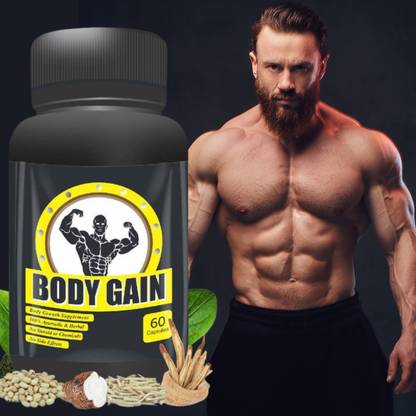 NUTRILEY Muscle gain capsule, Weight gain medicine for men, body growth ...