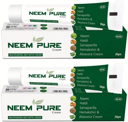 Trio Neem Pure Multipurpose Anti Septic Cream, 20GR, Pack Of 2 Price in ...