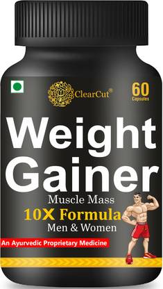 Clearcut Weight Gainer Mass Increase Ayurvedic Body Grow Capsule for ...