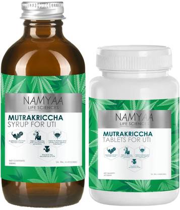 Namyaa UTI Treatment Kit|UTI Syrup and tablets|Supports Urinary Tract ...
