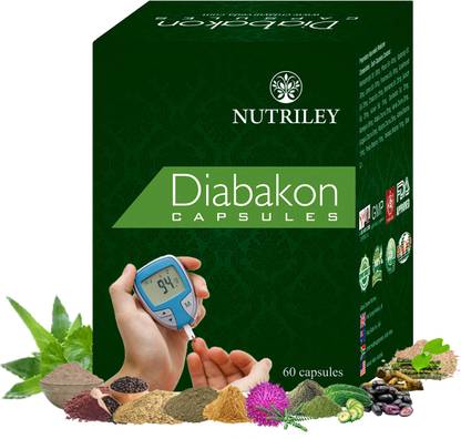 NUTRILEY Diabakon Diabetes Control Capsules Ayurvedic Diabetes Capsules ...