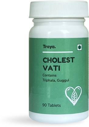 Traya Cholest Vati | Ayurvedic Cholesterol Lowering Supplement (90 ...