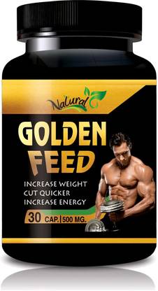 NATURAL Golden Feed Capsule Weight Gain Product, Muscles Gainer Protein ...