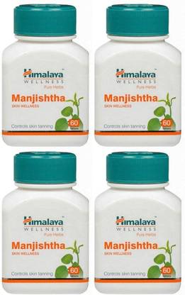 HIMALAYA Manjishtha for Skin Wellness (4 Packs, 60 Tablets Each) Price ...