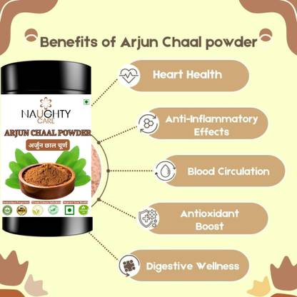 Naughty Care Arjun ki Chaal Powder, Arjuna Bark, Arjun Chal Tree Chhal ...