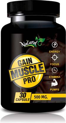 NATURAL Gain Muscle Capsules Weight Gain Product, Weight Gainers ...