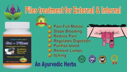 earthayush GO-PILES Ayurvedic Medicine Treatment for Piles , Pack of 1 ...