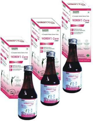 KAVERI HERBALS Women’s Care Veg Syrup for Irregular & Delayed Periods ...