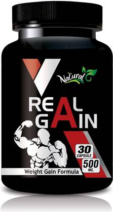 NATURAL Real Gain Tablet Weight Gain Product, Muscle Gainer Protein ...