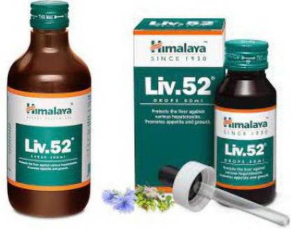 HIMALAYA liv.52 syrup 200 ml with liv.52 drop 60 ml Price in India ...
