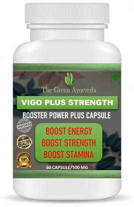 The green ayurveda vigo plus strength booster power plus capsule Price ...