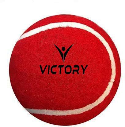 VICTORY Medium Weight ( Pack of 1 ) Rubber Cricket Tennis Ball Cricket ...