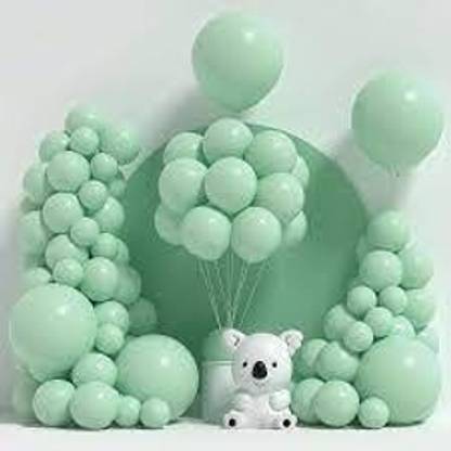 Flipkart.com | AAKRISH Solid 80 Pastel green Balloons With 1 Balloon ...