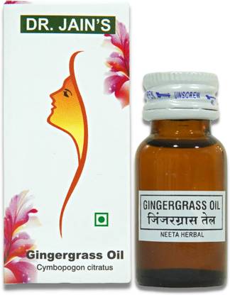 Dr. Jain's Gingergrass Essential Oil, Promotes Skin Health, 15 ml ...