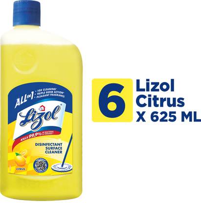 Lizol Disinfectant Surface & Floor Cleaner Liquid, Citrus Price in ...