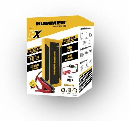 Hummer HX 12V 2000A JUMP STARTER POWER BANK 1 ft Battery Jumper Starter ...
