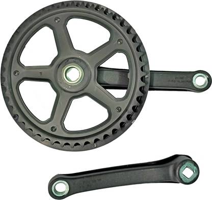 IndiaLot Cycle Crank Set Single Speed Cycle 6Gear for Universal Fit ...
