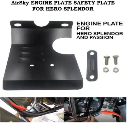 AIRSKY ENGINE PLATE SAFETY PLATE FOR HERO SPLENDOR & PASSION Bike ...