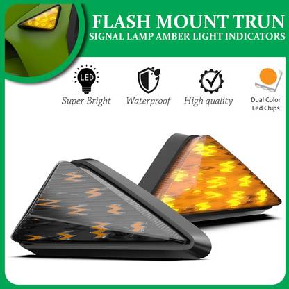 Moto Genius R15 V2/V3/V4 & M Smoke Triangle Flush Mount LED Turn ...