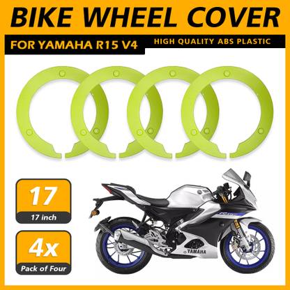 ASRYD 17 Inch PRO Disc Wheel Cover For YAMAHA R15 V4 Green Color Bike ...